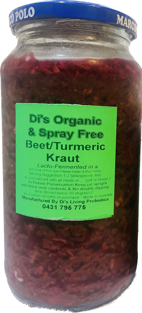 Turmeric Beetroot Kraut – Di’s living probiotics
